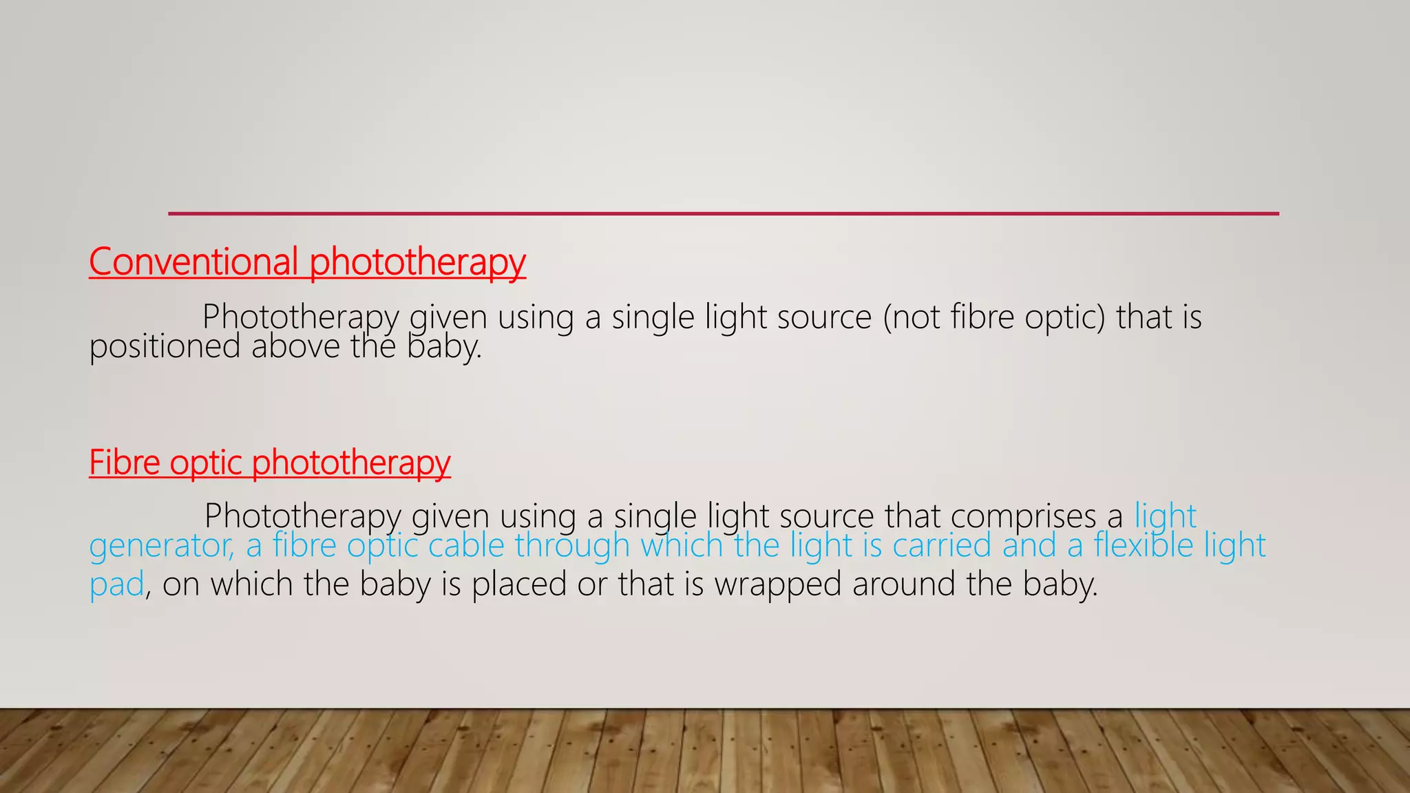 Nursing care of a baby undergoing phototherapy | PPTX