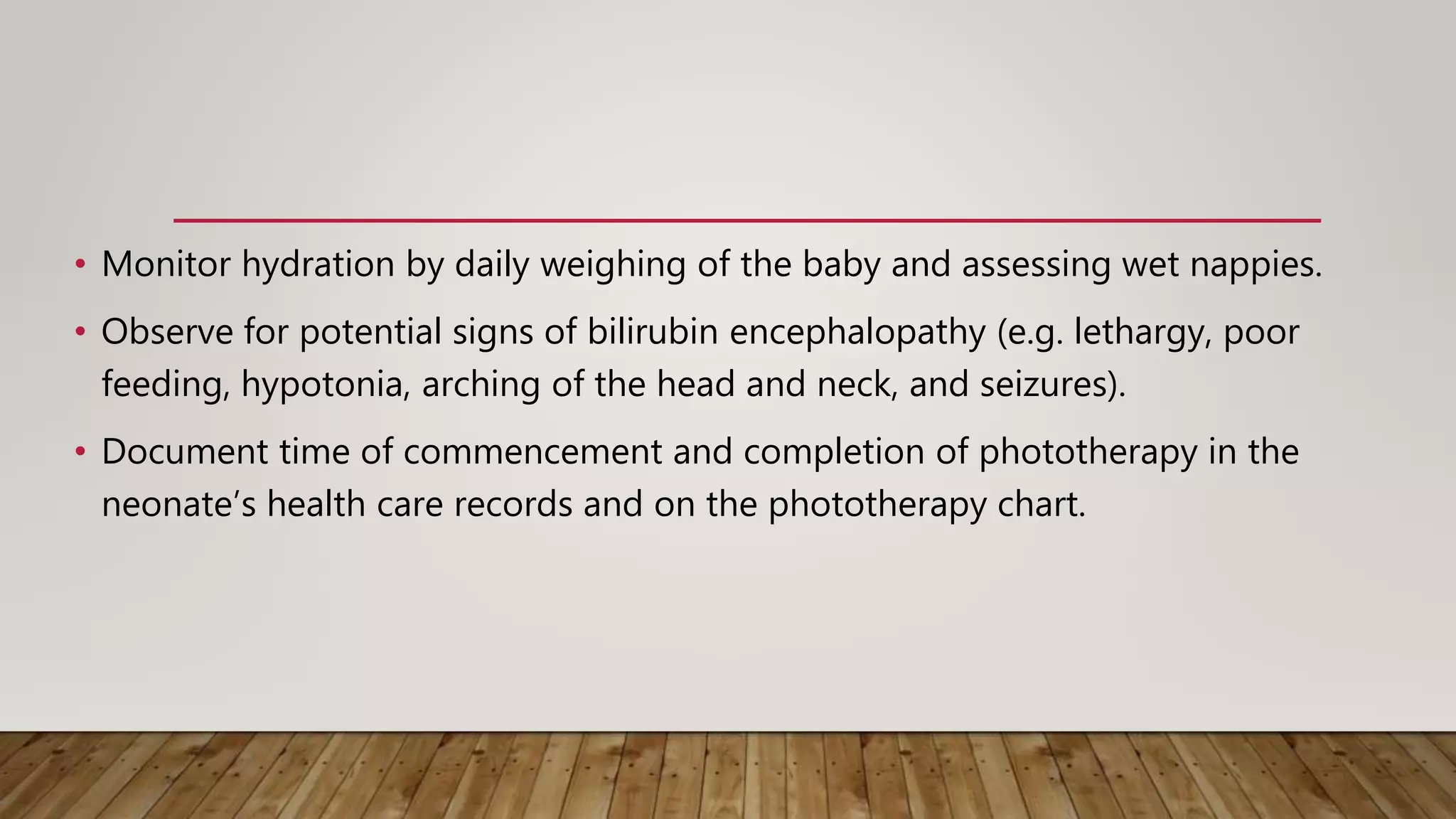Nursing care of a baby undergoing phototherapy | PPTX