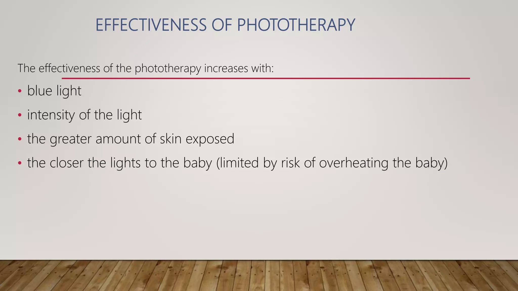 Nursing care of a baby undergoing phototherapy | PPTX