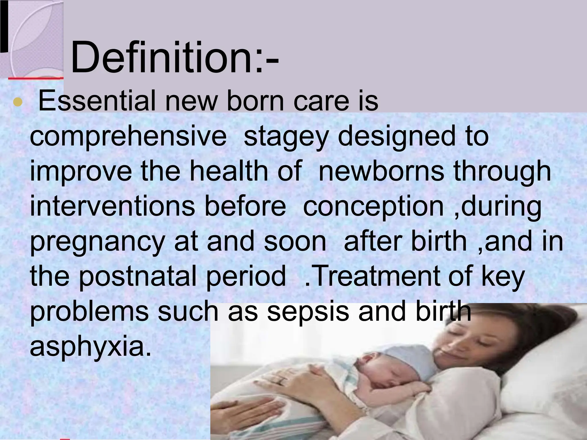 nursing care of neonate ppt for nursing students | PPTX