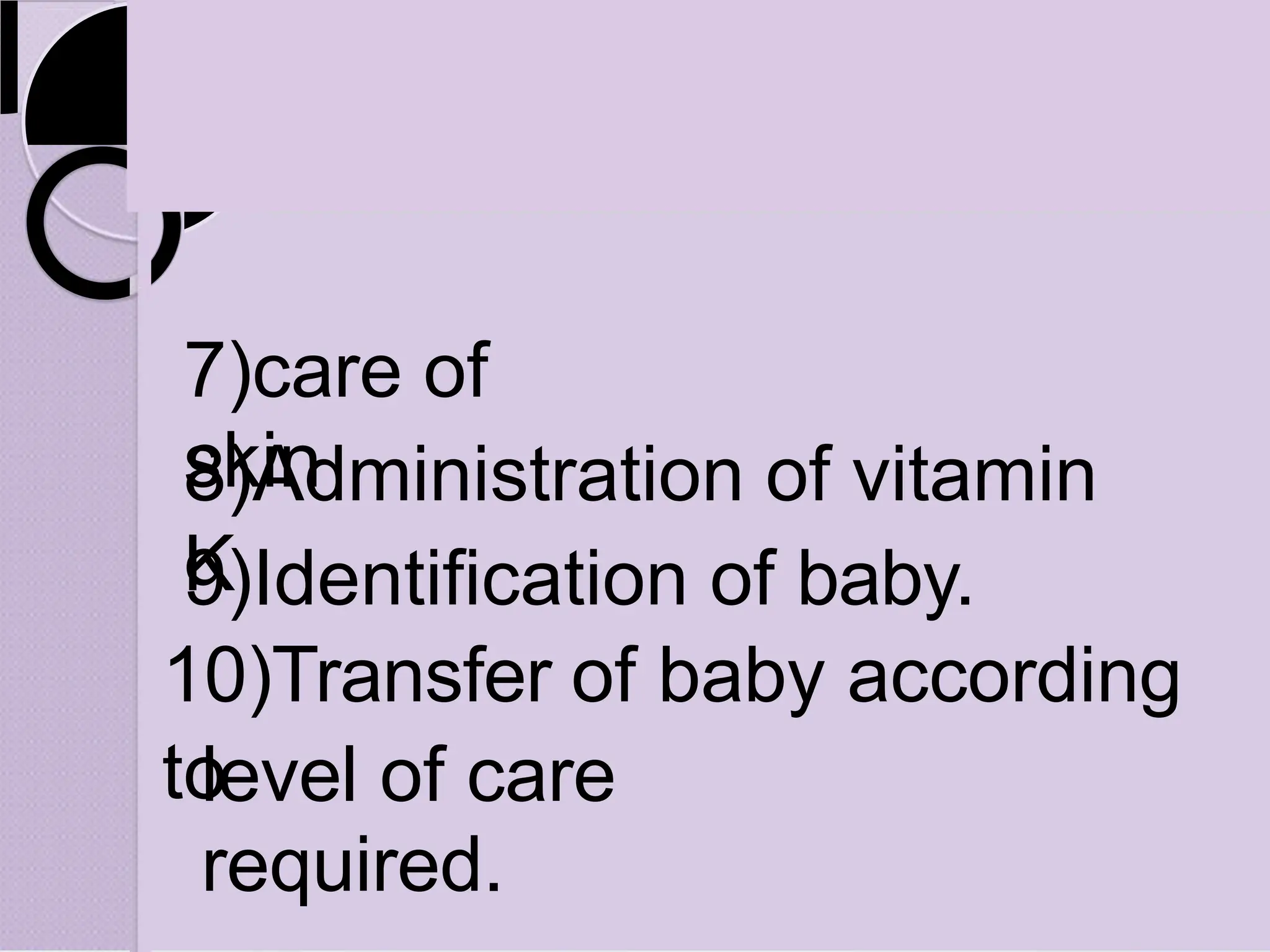 nursing care of neonate ppt for nursing students | PPTX