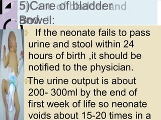 nursing care of neonate ppt for nursing students | PPTX