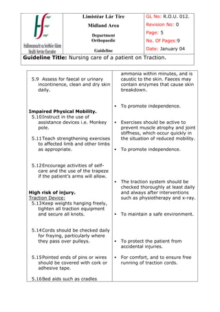 Nursing care of patient on traction | PDF