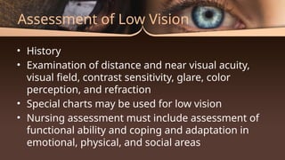 Nursing Care of Patients With Eye & Visual Disorders | PPTX