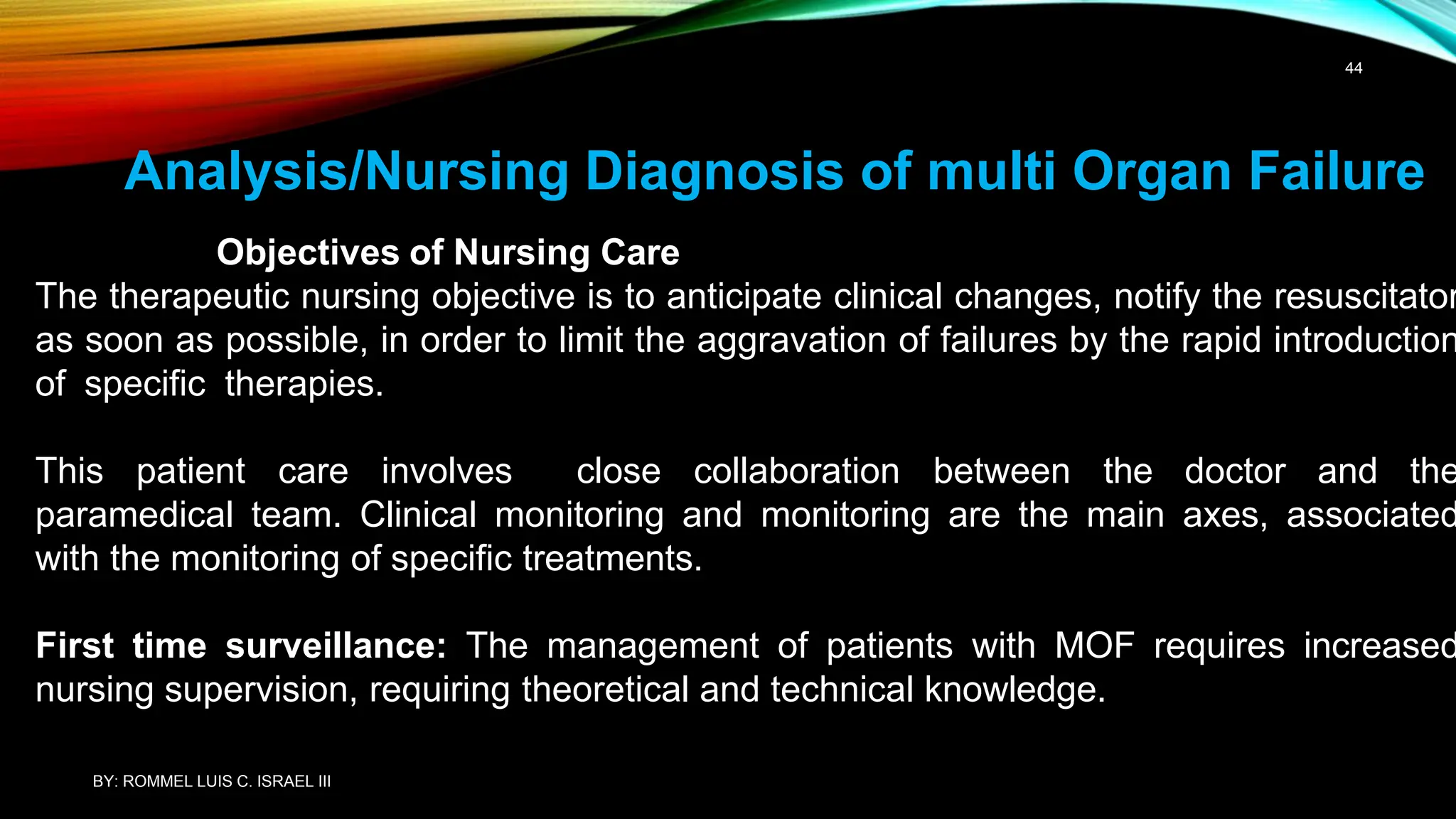 Nursing Care of Patients with Life Threatening Conditions, High Acuity ...