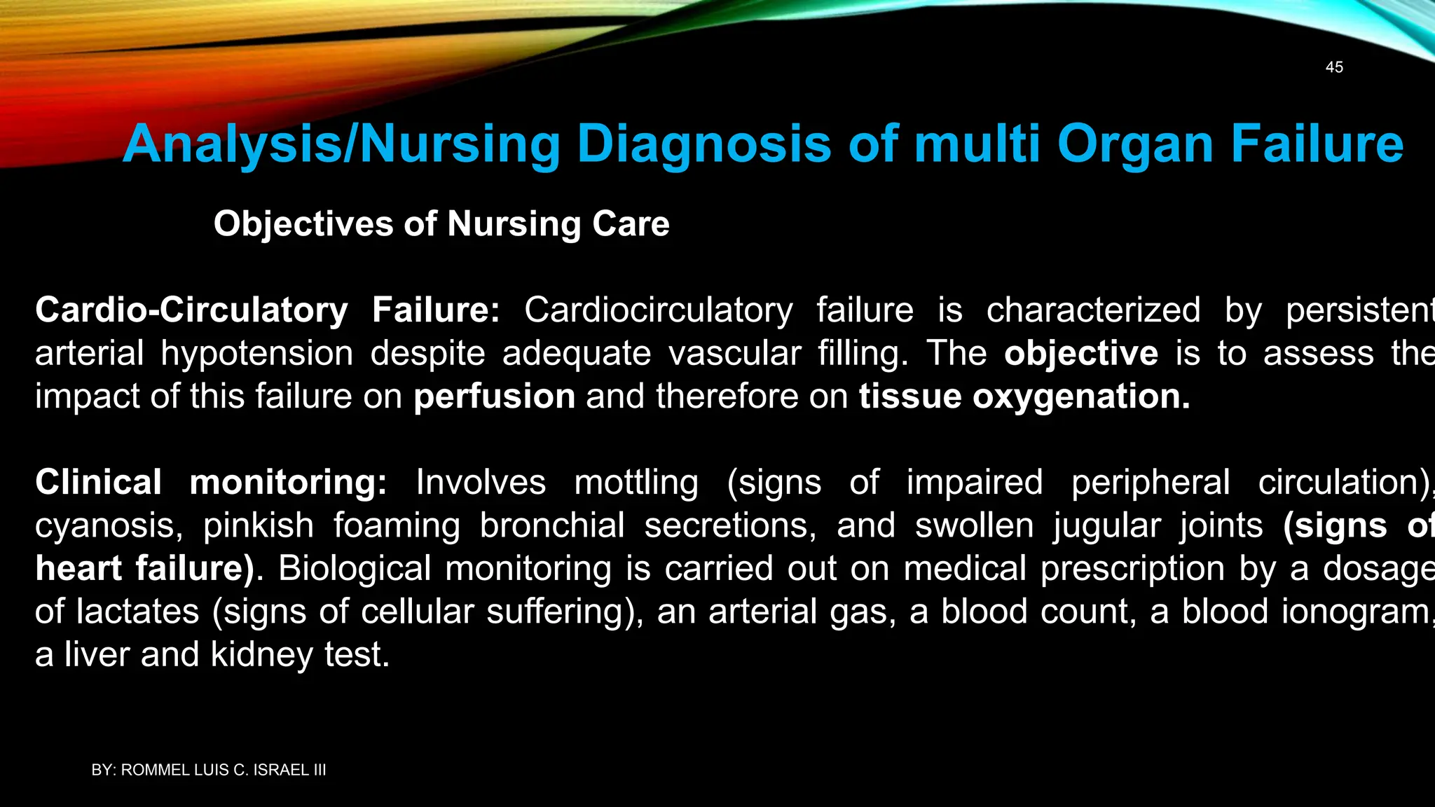 Nursing Care of Patients with Life Threatening Conditions, High Acuity ...