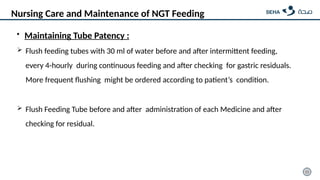 Nursing care of Patient with Nasogastric tube feeding.pptx