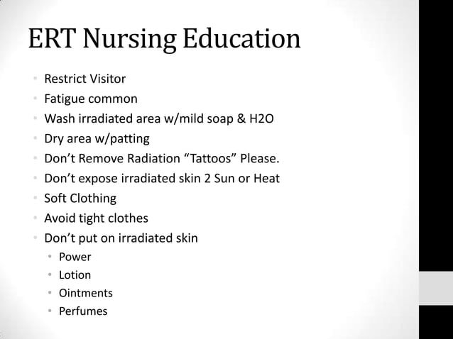Nursing care of radiation | PPTX