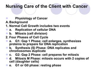 Nursing Care of A patient with Cancer.ppt