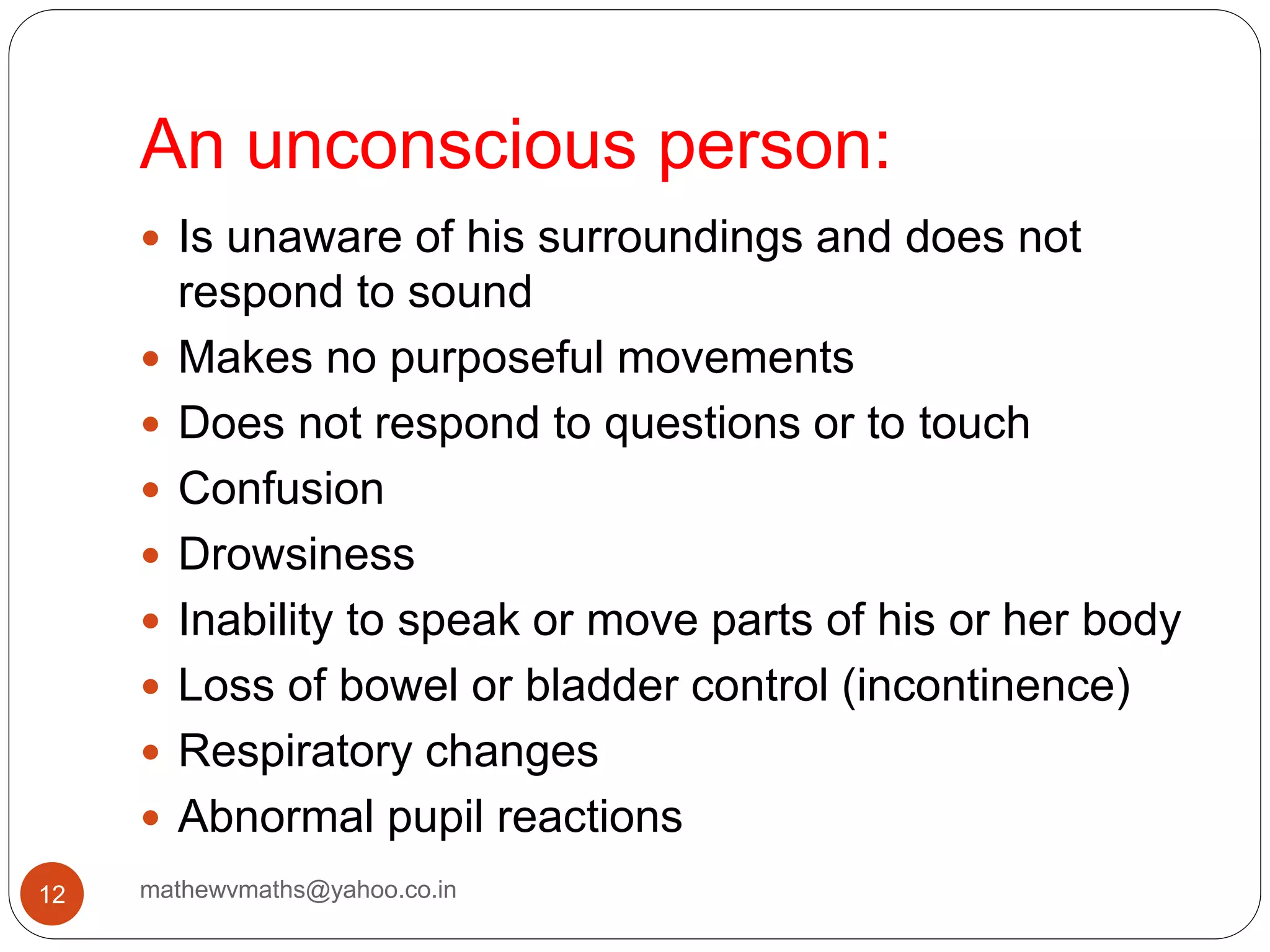 Nursing care of unconscious Patient | PPTX