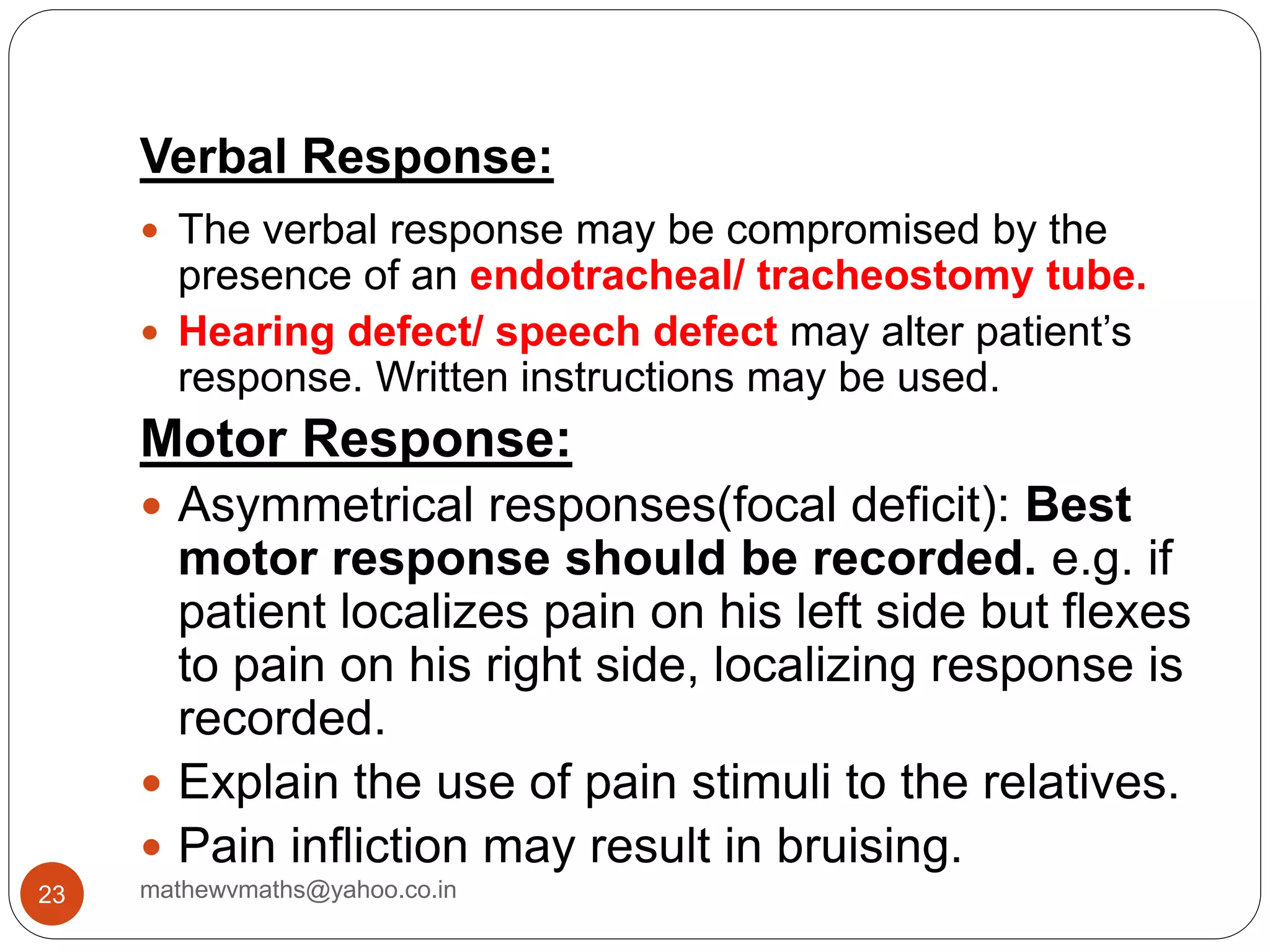 Nursing care of unconscious Patient | PPTX