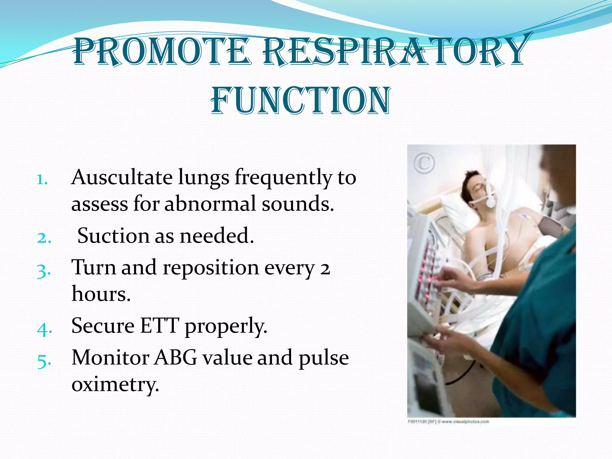 Nursing Care of Ventilated Patient | PPTX