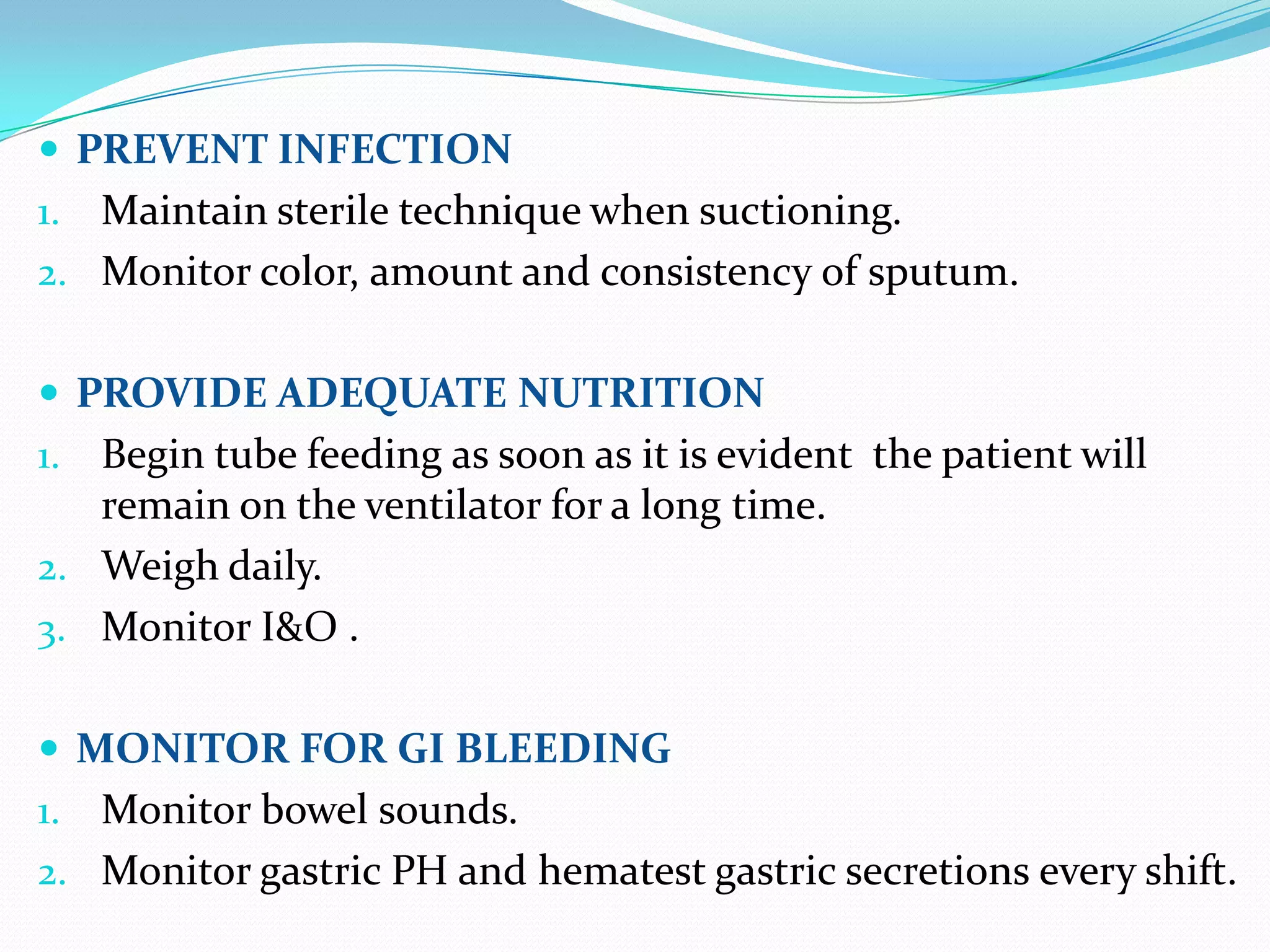 Nursing Care of Ventilated Patient | PPTX