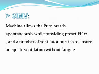 Nursing Care of Ventilated Patient | PPTX