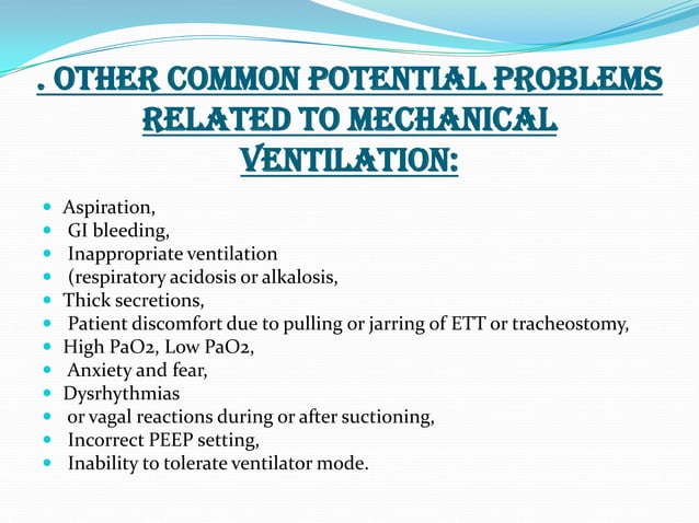 Nursing Care of Ventilated Patient | PPT