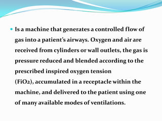 Nursing Care of Ventilated Patient | PPTX