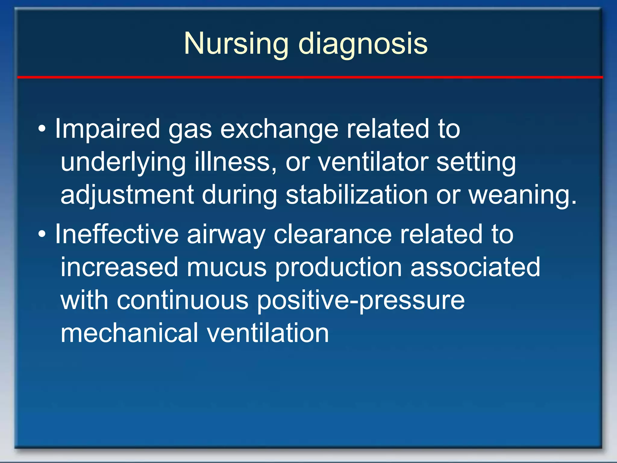 Nursing care of ventilated patient | PPTX