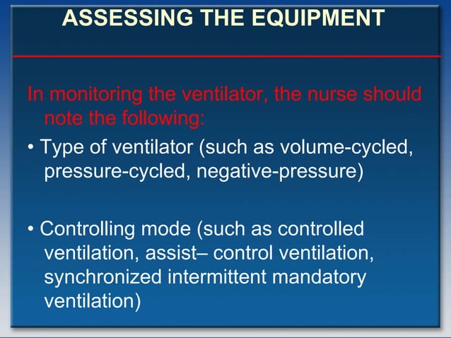 Nursing care of ventilated patient | PPTX | Lung and Respiratory Health ...
