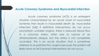 Nursing care plane for Acute coronary syndromes and myocardial ...
