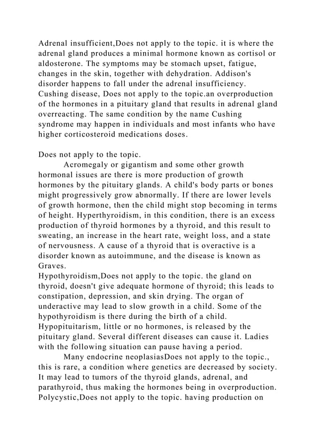 Nursing care plan of child with Endocrine Disorder.docx | Thyroid ...