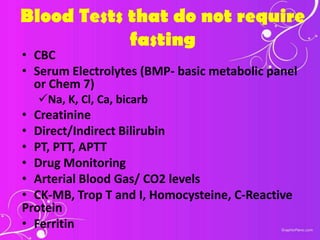 Nursing care to patients undergoing diagnostic procedures (blood ...