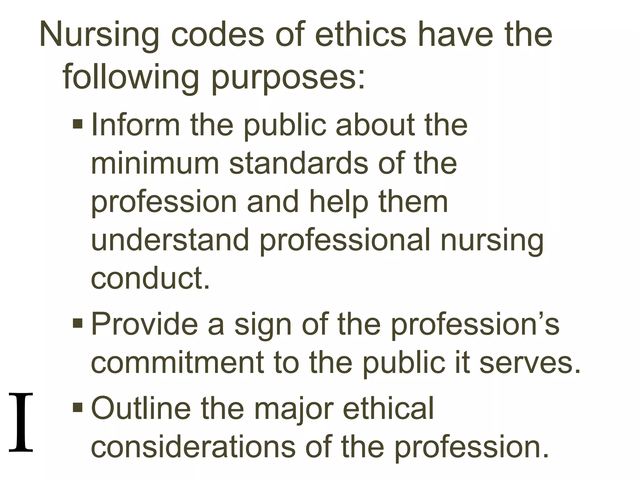 Nursing code of ethics | PPTX