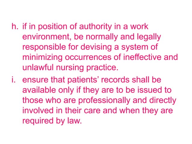 Nursing code of ethics | PPTX | Medical Health