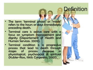 Nursing concept terminal care | PPT | Free Download