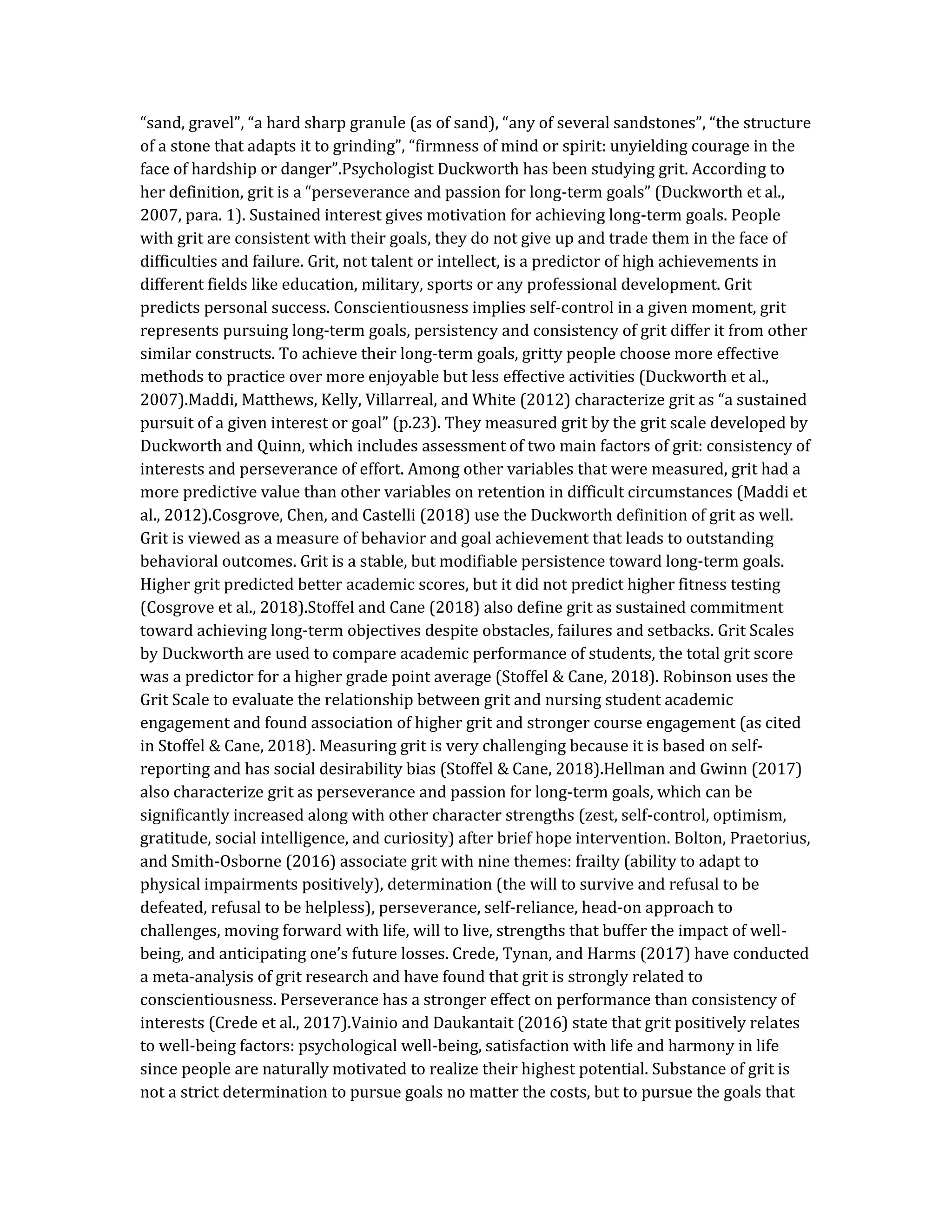 Nursing Concept Analysis Paper Grit in Nursing Sample Essay.docx