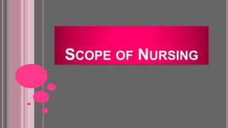 Nursing definitions and scope | PPTX