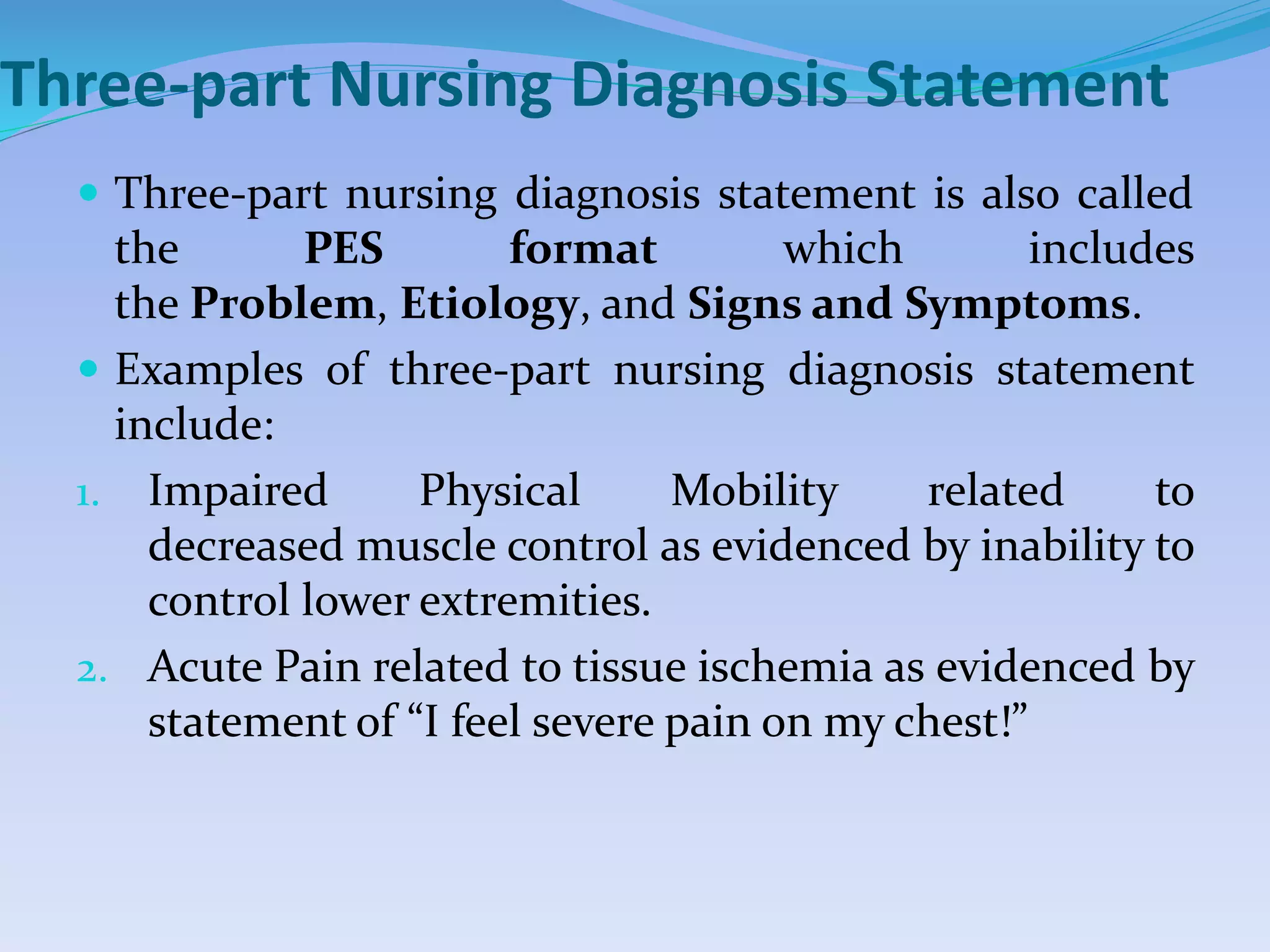 Nursing diagnosis | PPTX