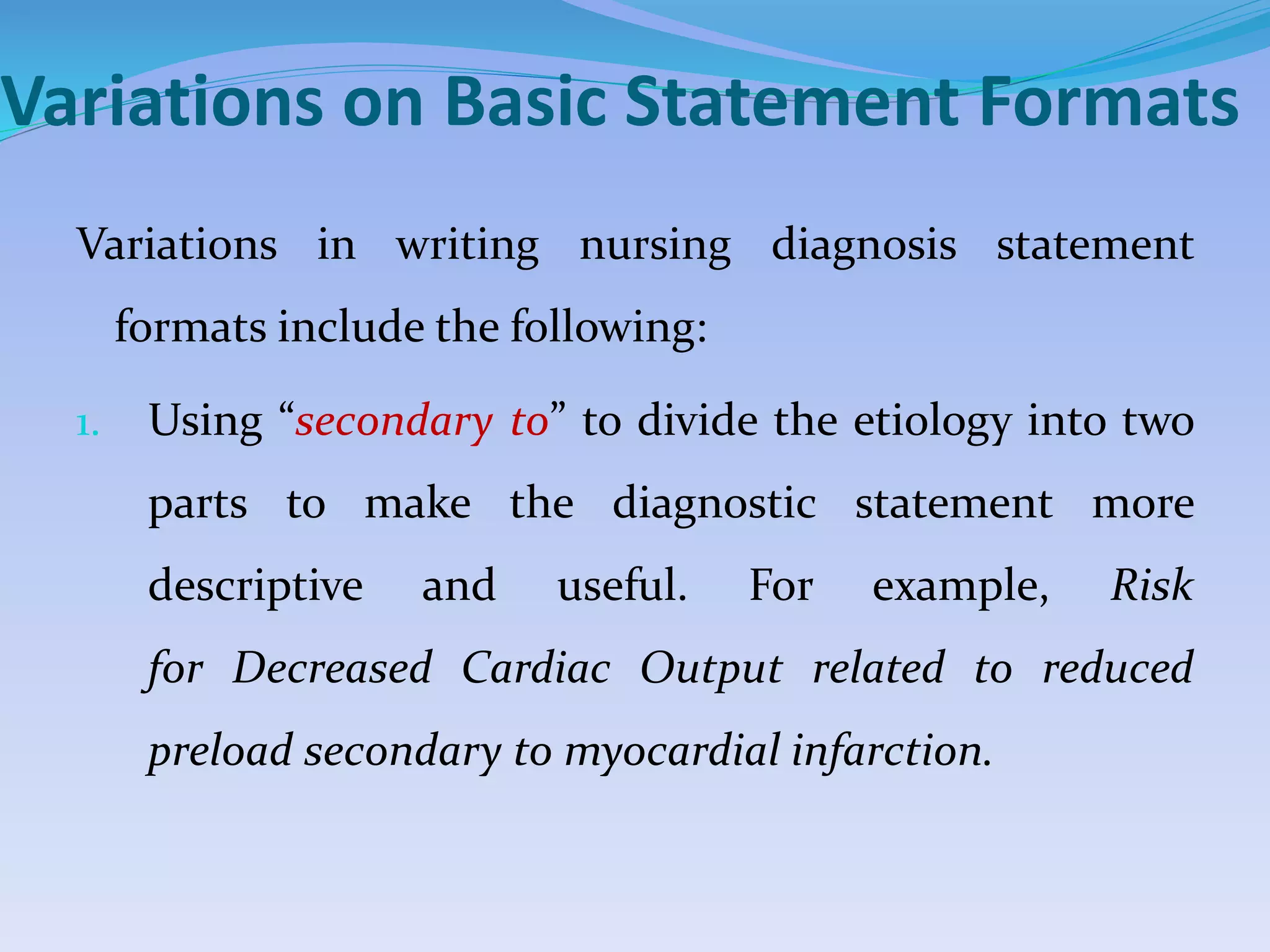 Nursing diagnosis | PPTX