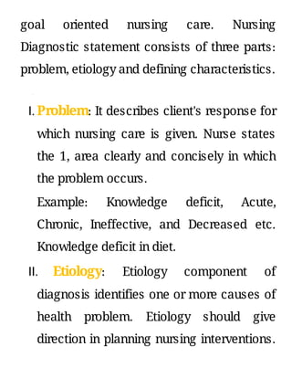 Nursing diagnosis | PDF
