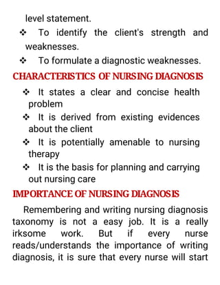 Nursing diagnosis | PDF