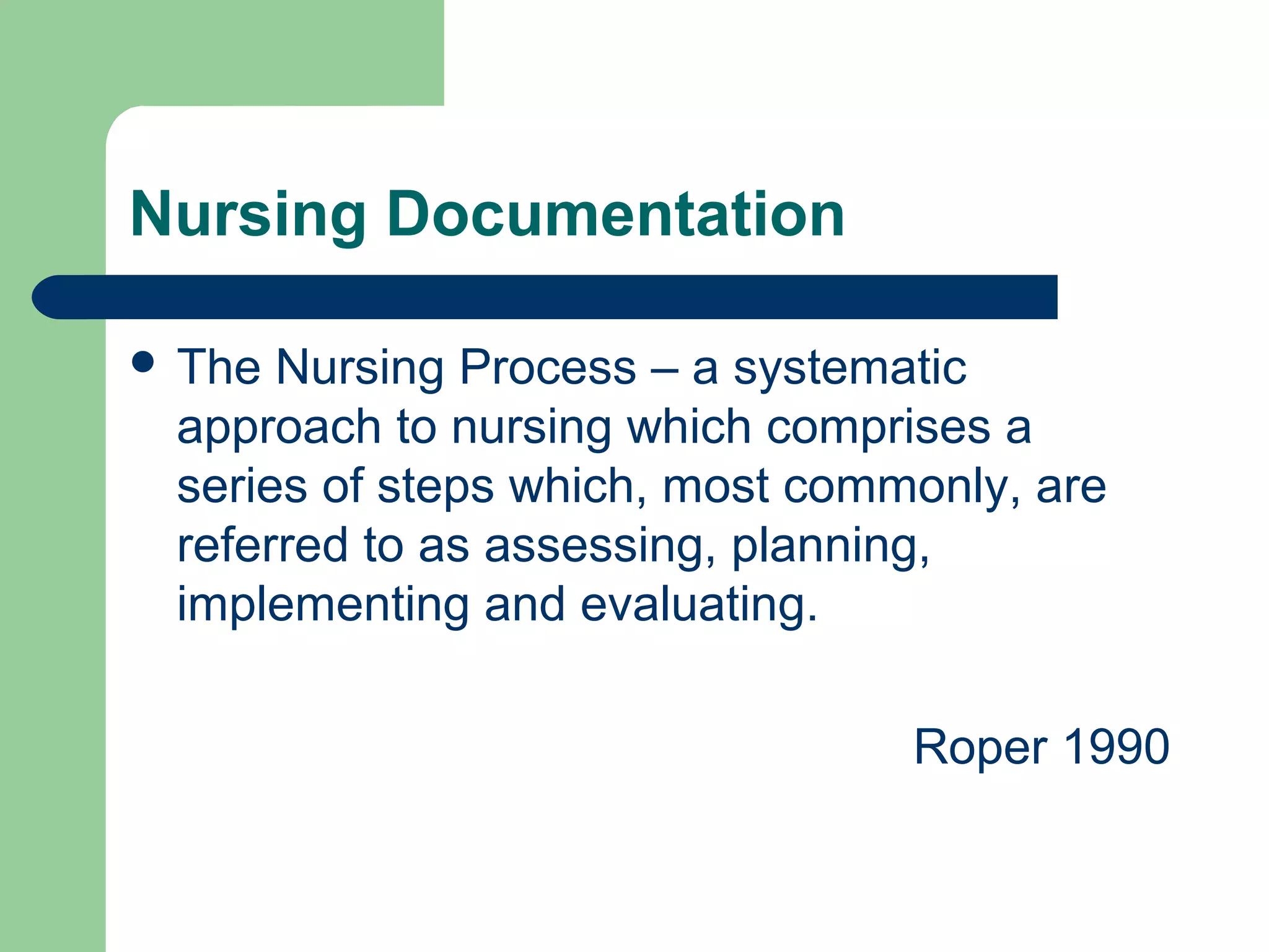 Nursing documentation | PPT