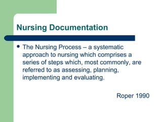 Nursing documentation | PPT