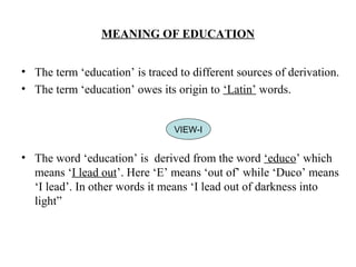 Introduction to education | PPT