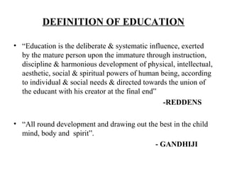 Introduction to education | PPT