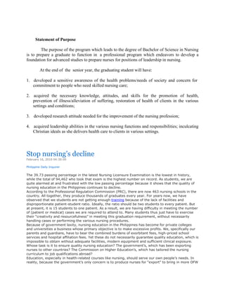 Nursing education in the philippines | PDF