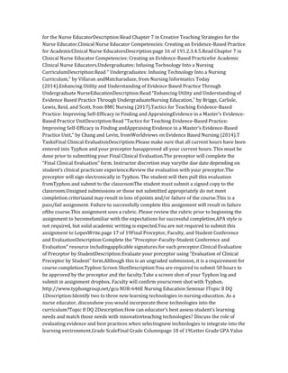 Nursing Education Seminar I.docx