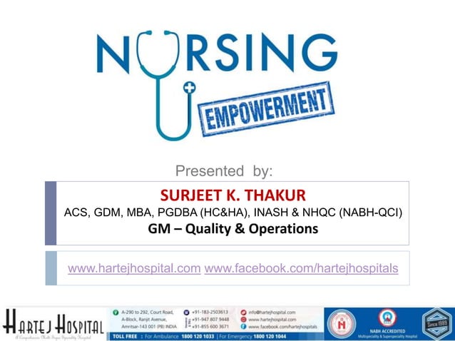 Nursing empowerment | PPTX | Healthcare Industry | Industries