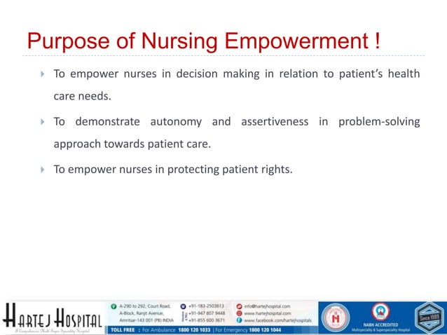 Nursing empowerment | PPTX | Healthcare Industry | Industries