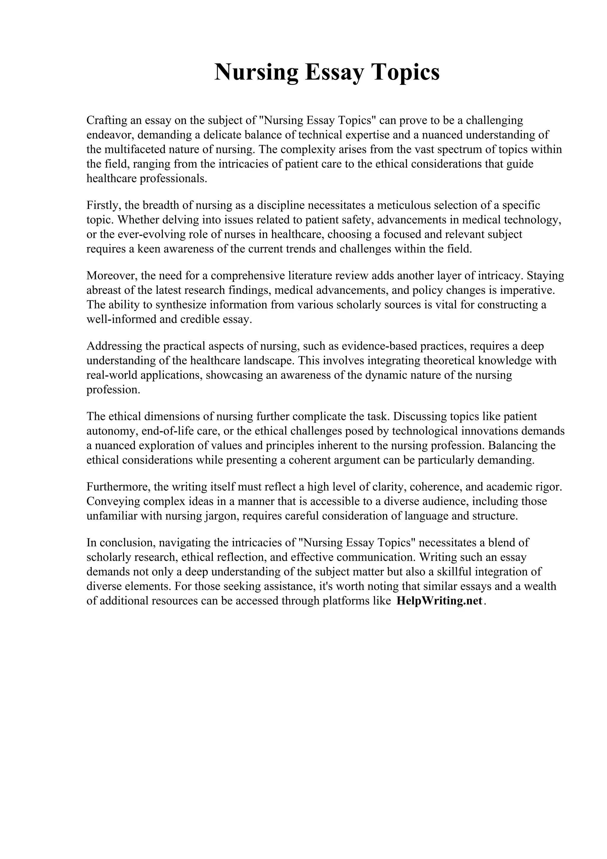 Nursing Essay Topics.pdf