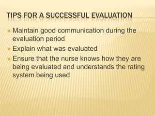 Nursing evaluations ppt | PPTX