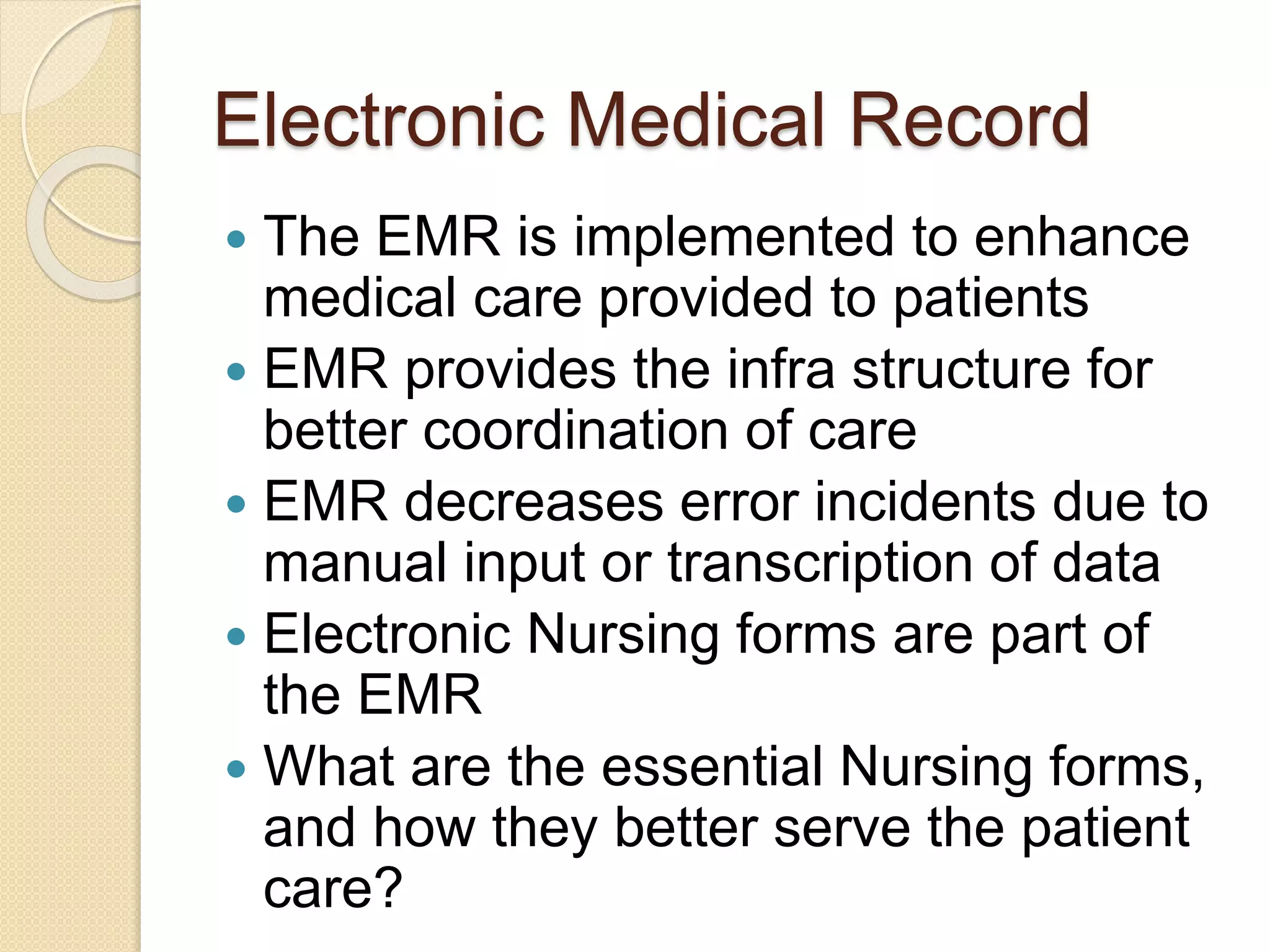 Electronic Nursing Documentation Forms Essentials | PPTX