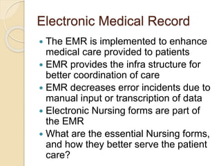 Electronic Nursing Documentation Forms Essentials | PPTX