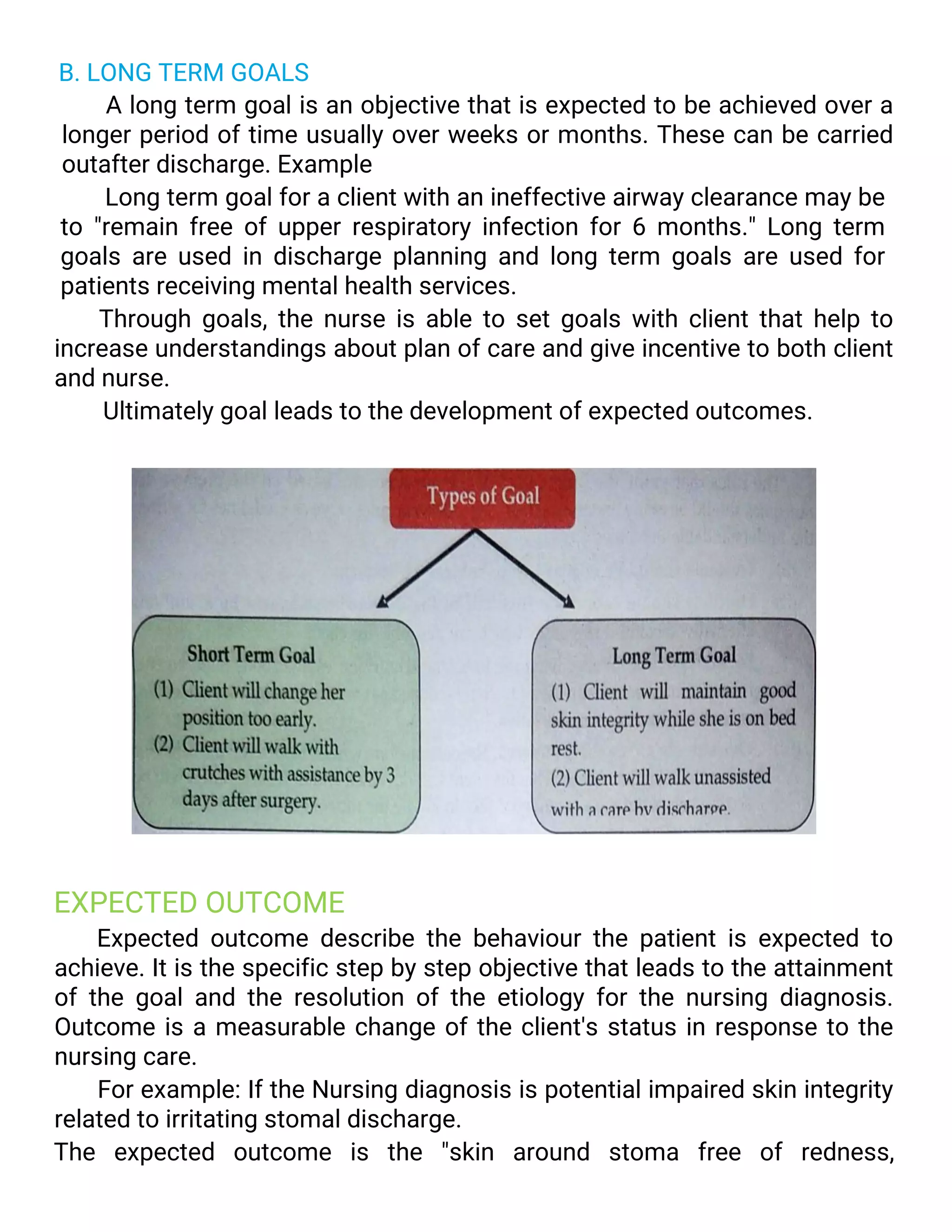 Nursing goal,implementation and evaluation | PDF