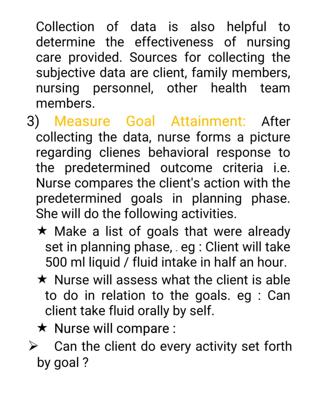 Nursing goal,implementation and evaluation | PDF | Parenting Babies and Toddlers | Parenting
