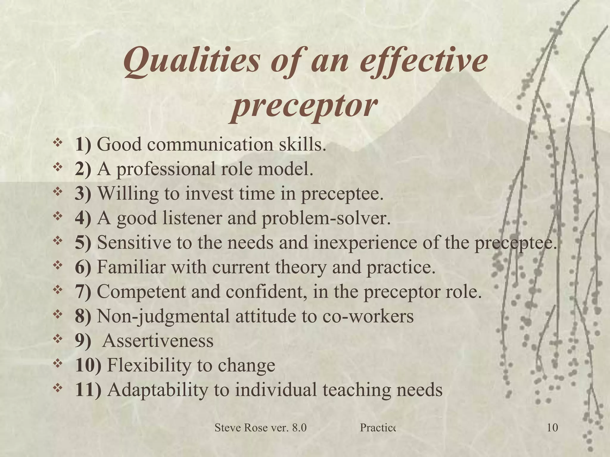 Nursing guide to preceptorship | PPT