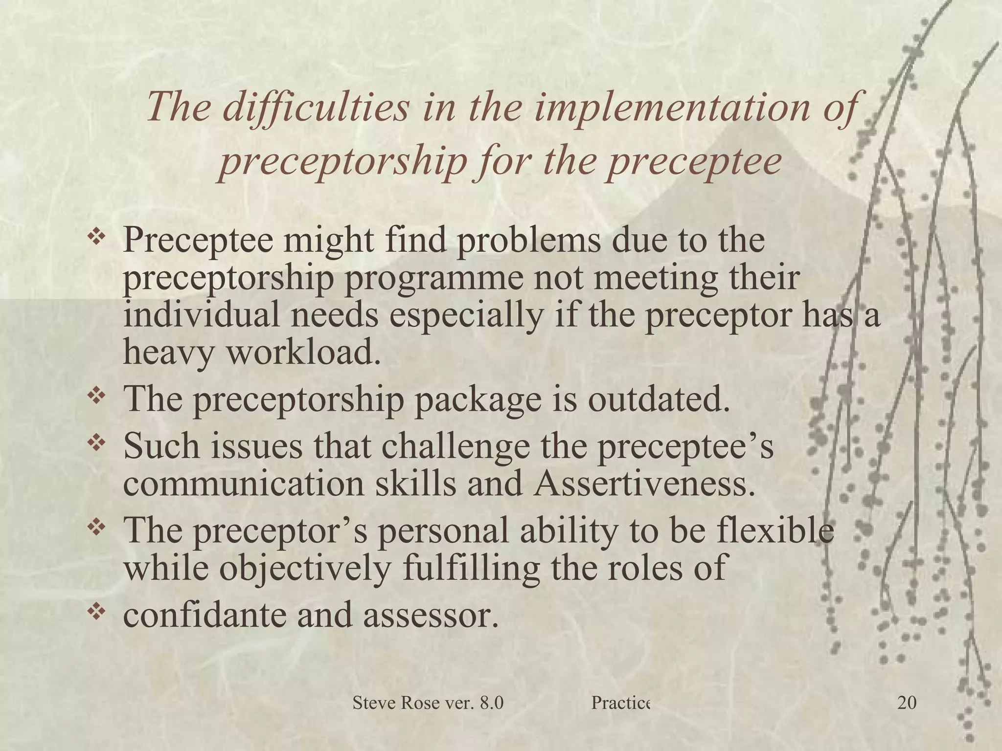 Nursing guide to preceptorship | PPT